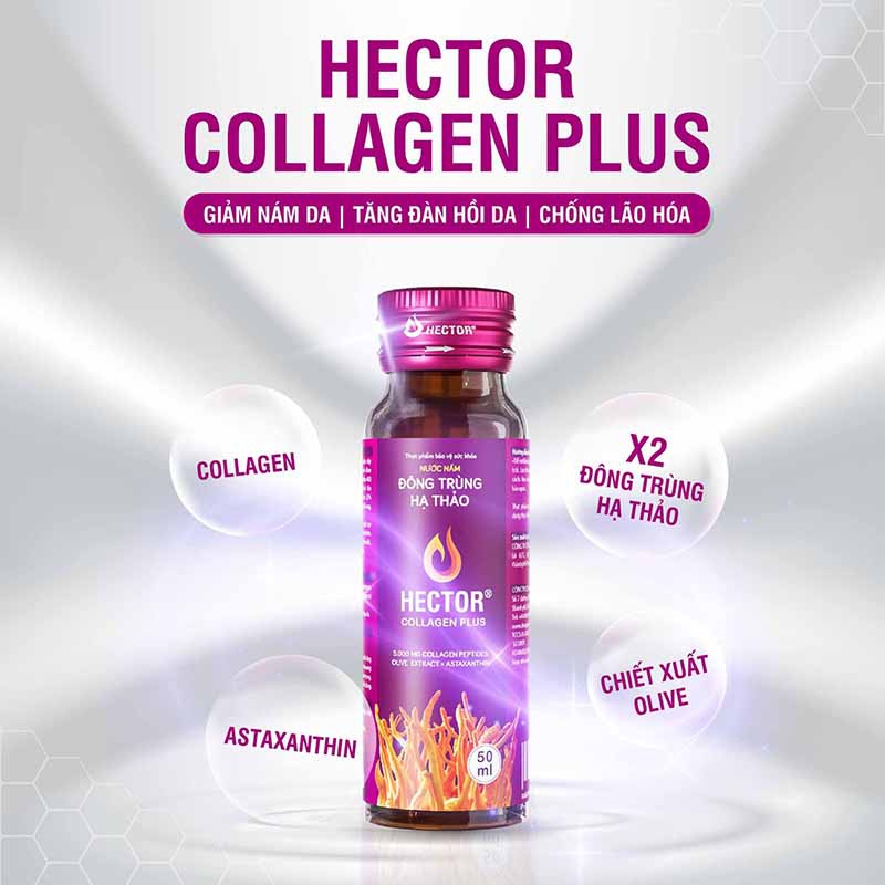 Nước nấm đông trùng hạ thảo Hector Collagen Plus
